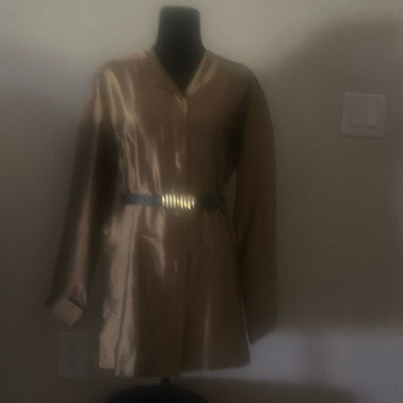 S.L.B. | Tops | Slb Silk Gorgeous Blouse In An Antique Gold | Poshmark